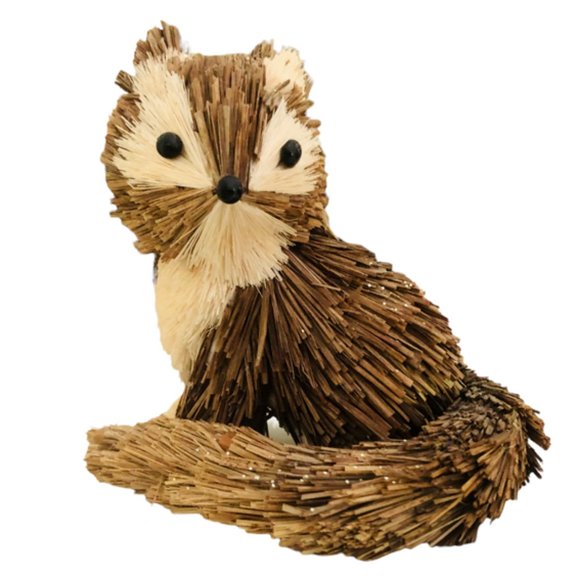 Accents | Vintage Sisal Fox Figure Styrofoam Thistles Retro Farmhouse ...